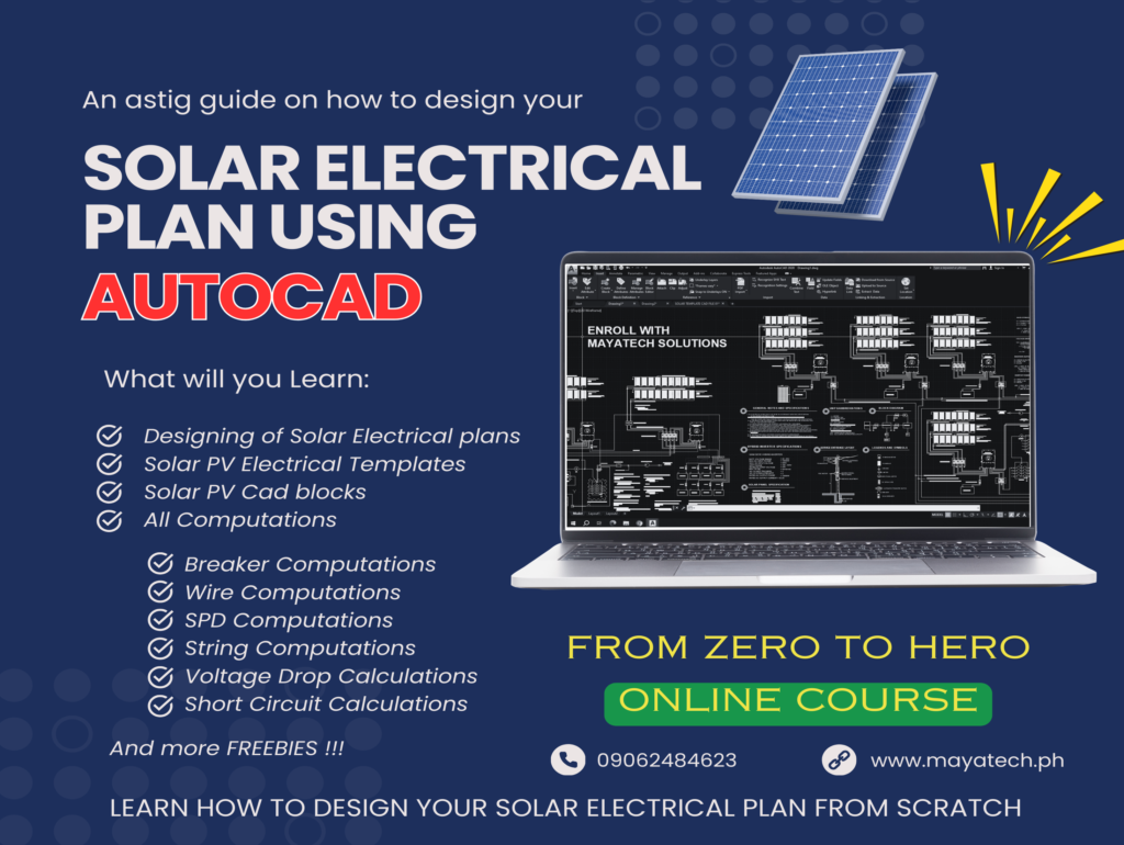 Design your Solar PV Electrical Plan using AutoCAD – Mayatech