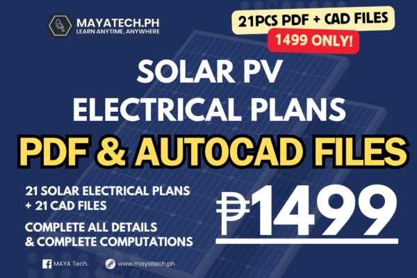 Solar Electrical Plans – 21 PDF + CAD files – Mayatech